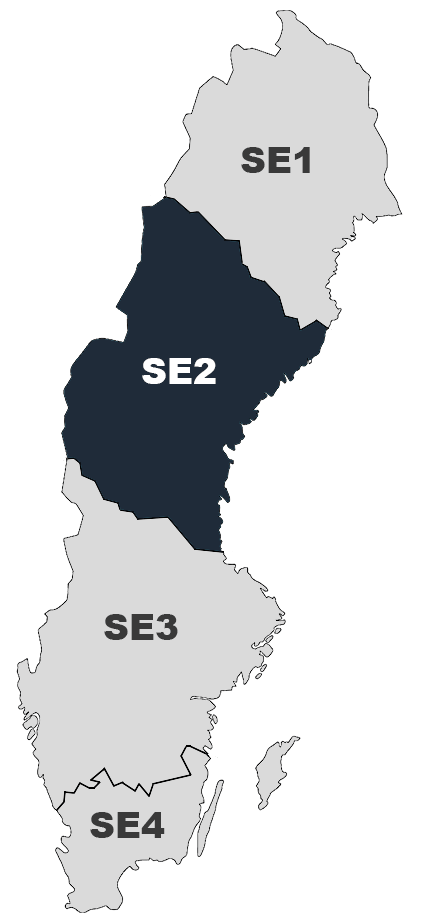Elpriser i SE2 - Sundsvall idag & imorgon | Elhandelsavtal.se